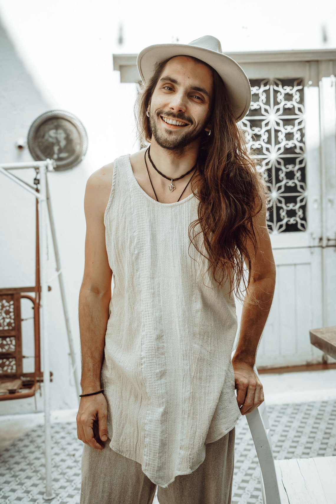 Boho Men T-shirt/raw Cotton T-shirt/organic Men - Etsy