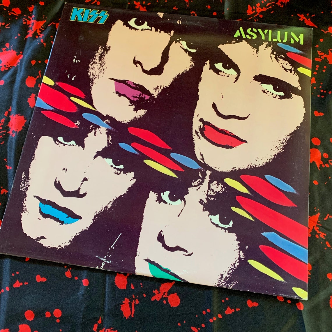 KISS Asylum 33 rpm Vinyl Album Gene Simmons Bruce Kulick Paul | Etsy