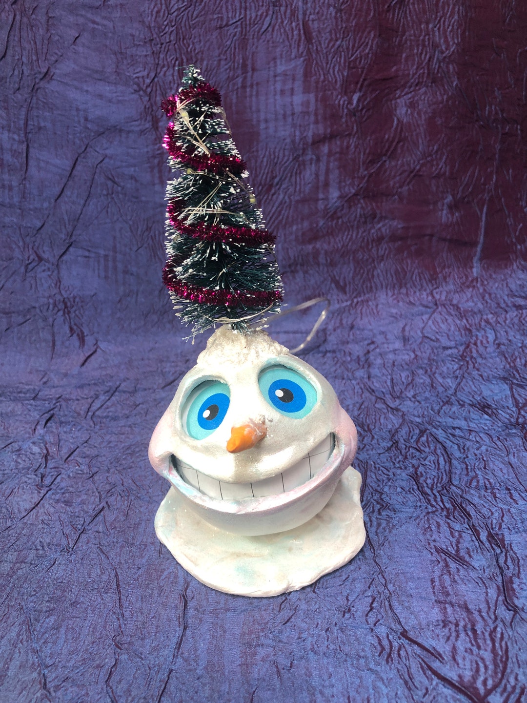 Snowman Lantern Candy Container With Christmas Tree - Etsy
