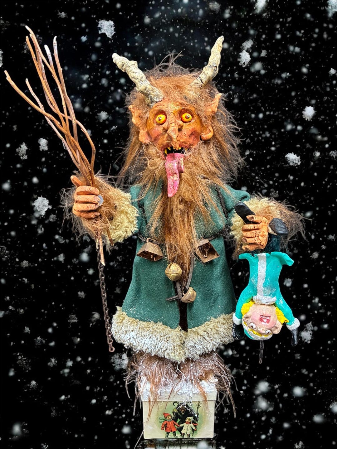 Huge Krampus Bobblehead Candy Box - Etsy