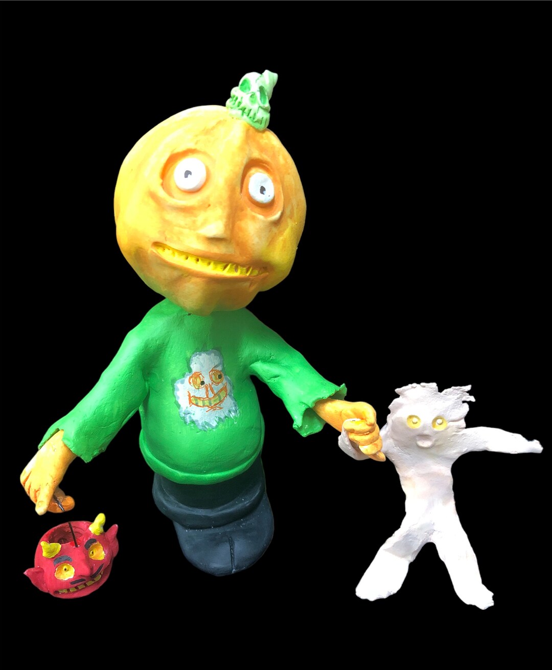 Paper Mache Candy Container Bobble-head - Etsy