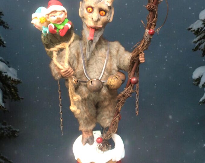 Large Krampus Bobblehead Candy Container Box - Etsy