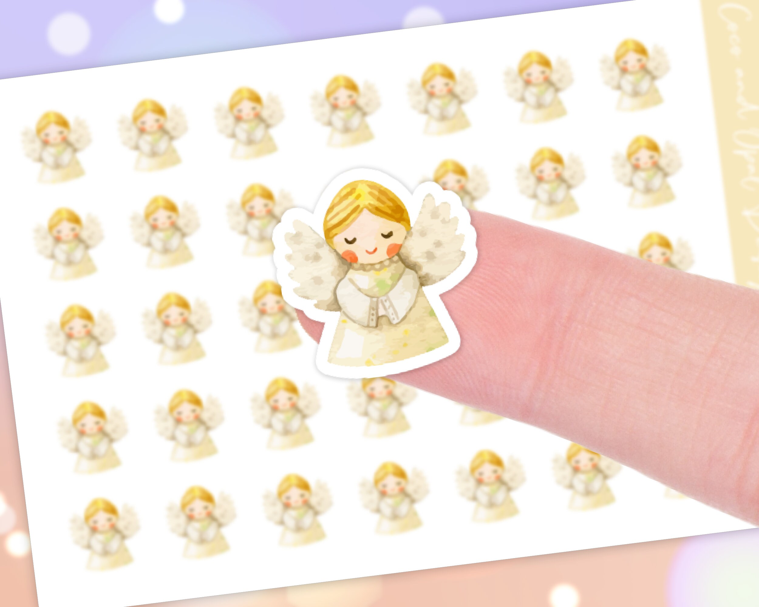 Christmas Angel Stickers for Planners Bullet Journals and | Etsy