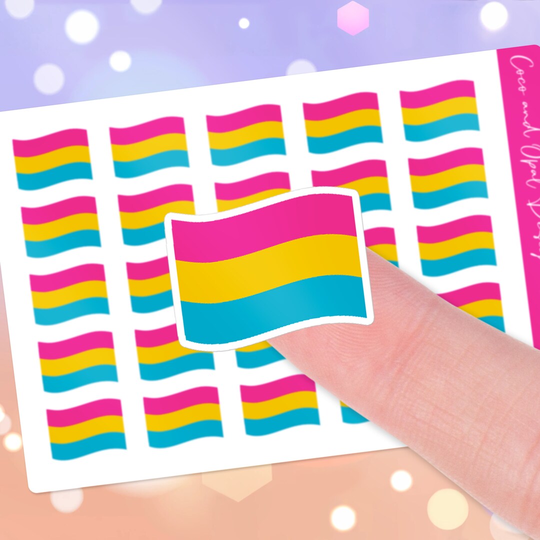 Pansexual Flag Happy Planner Stickers - Etsy