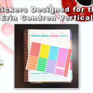 Custom Pastel Rainbow Rounded Headers for Erin Condren Life Planner - Etsy