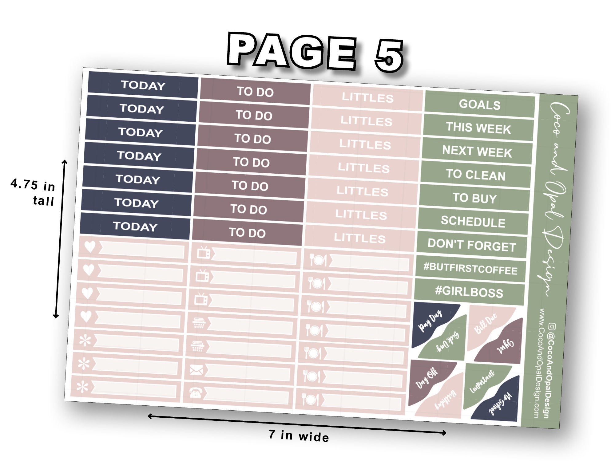 Cute Owl Planner Stickers Kit | Etsy