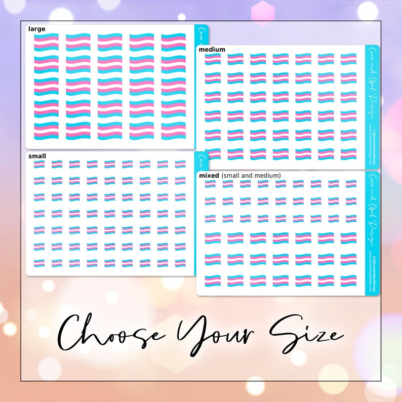 Transgender Flag Stickers in Small and Large Sizes - Etsy