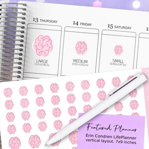 Small Brain Stickers for Bullet Journal and Planners - Etsy