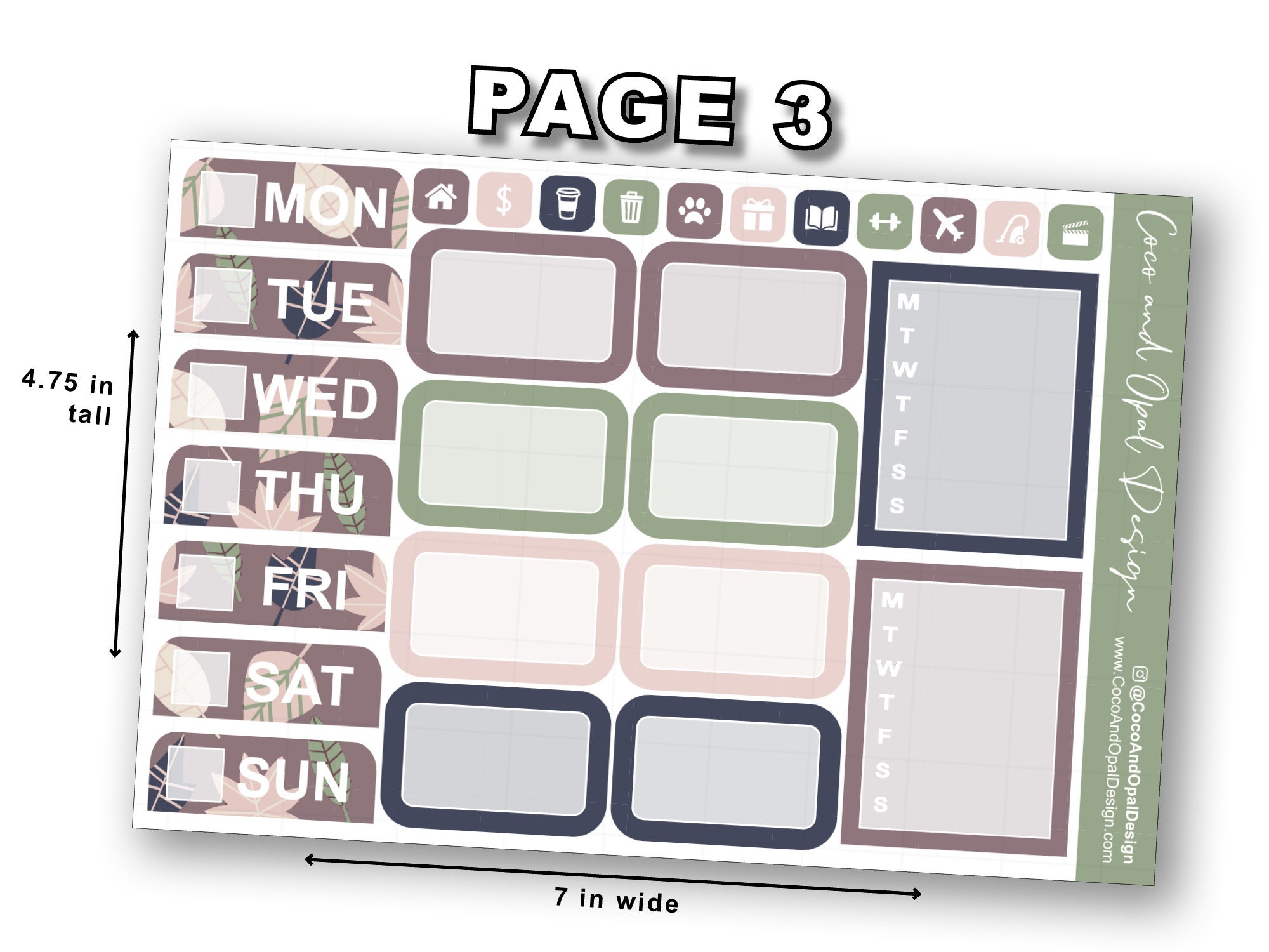 Cute Owl Planner Stickers Kit | Etsy