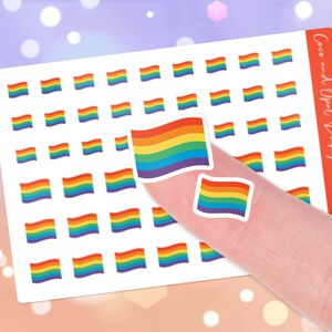 Gay Pride Flag Stickers in Small and Medium Sizes - Etsy