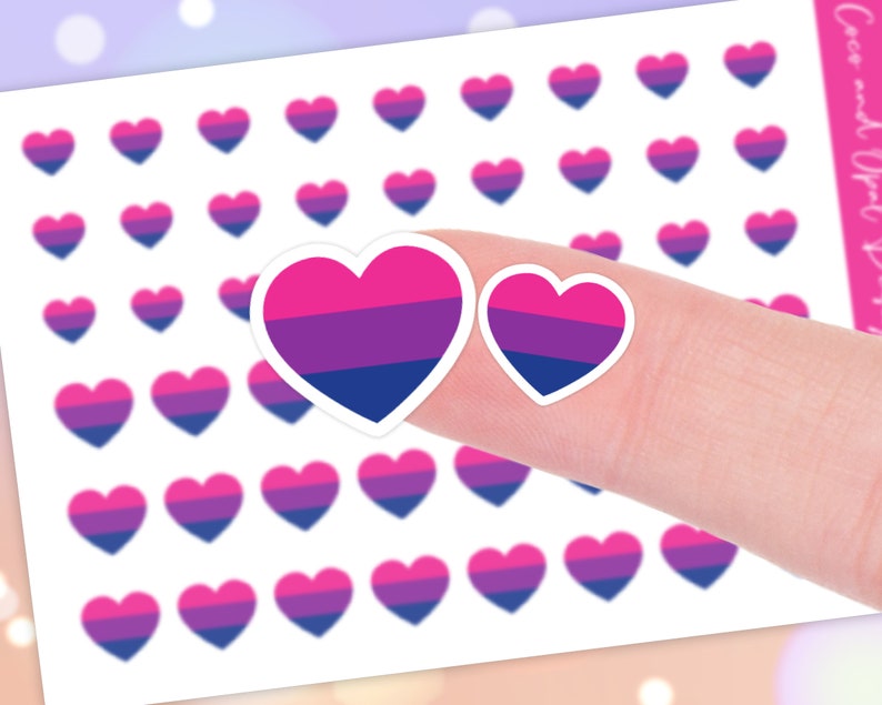 Bisexual Flag Planner Stickers in Small and Large Sizes - Etsy