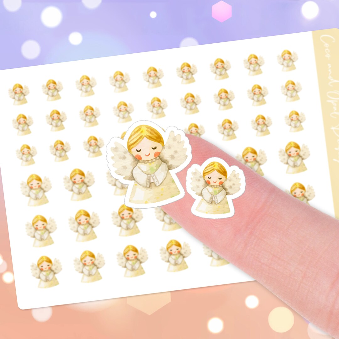 Christmas Angel Stickers for Planners, Bullet Journals and Notebooks - Etsy