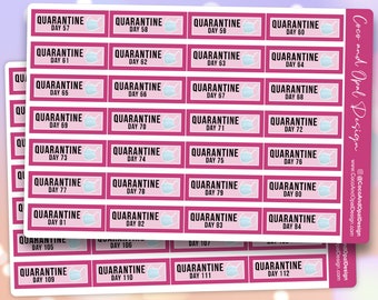 Stay at Home days 1-30 or 486-515 Counter Tracker Stickers - Etsy