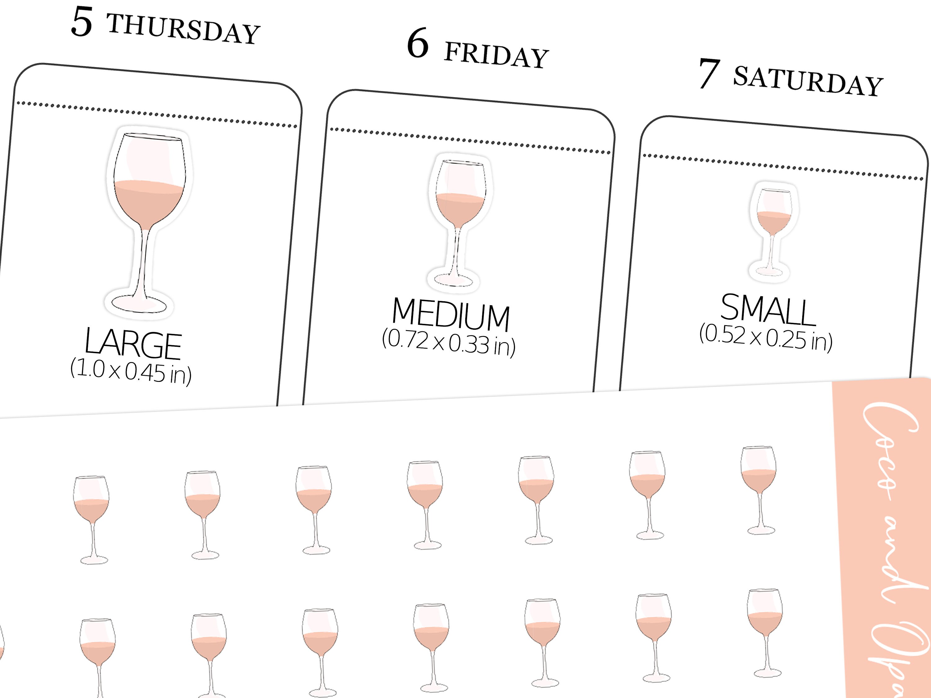 Paper & Party Supplies rainbow colors drink stickers for planner and ...