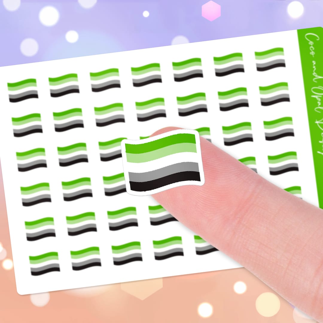 Aromatic Flag Sticker Sheet - Etsy