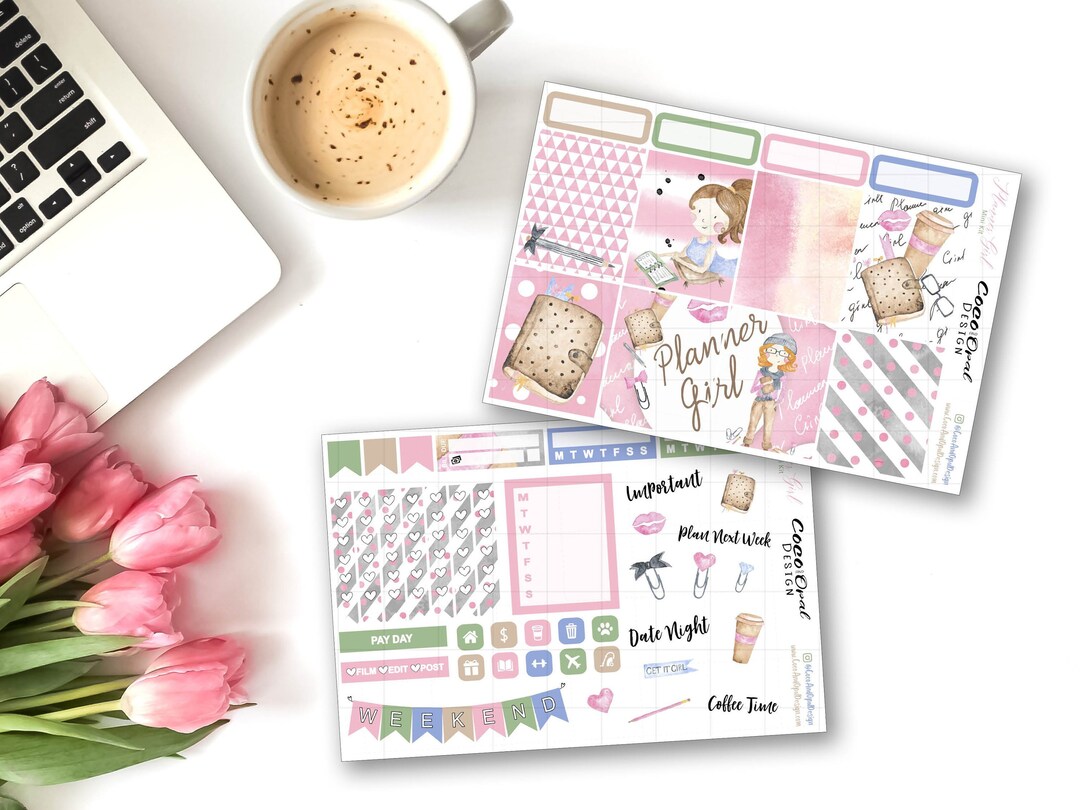 Planner Girl STICKERS Mini Kit Weekly Planner Sticker Kit - Etsy