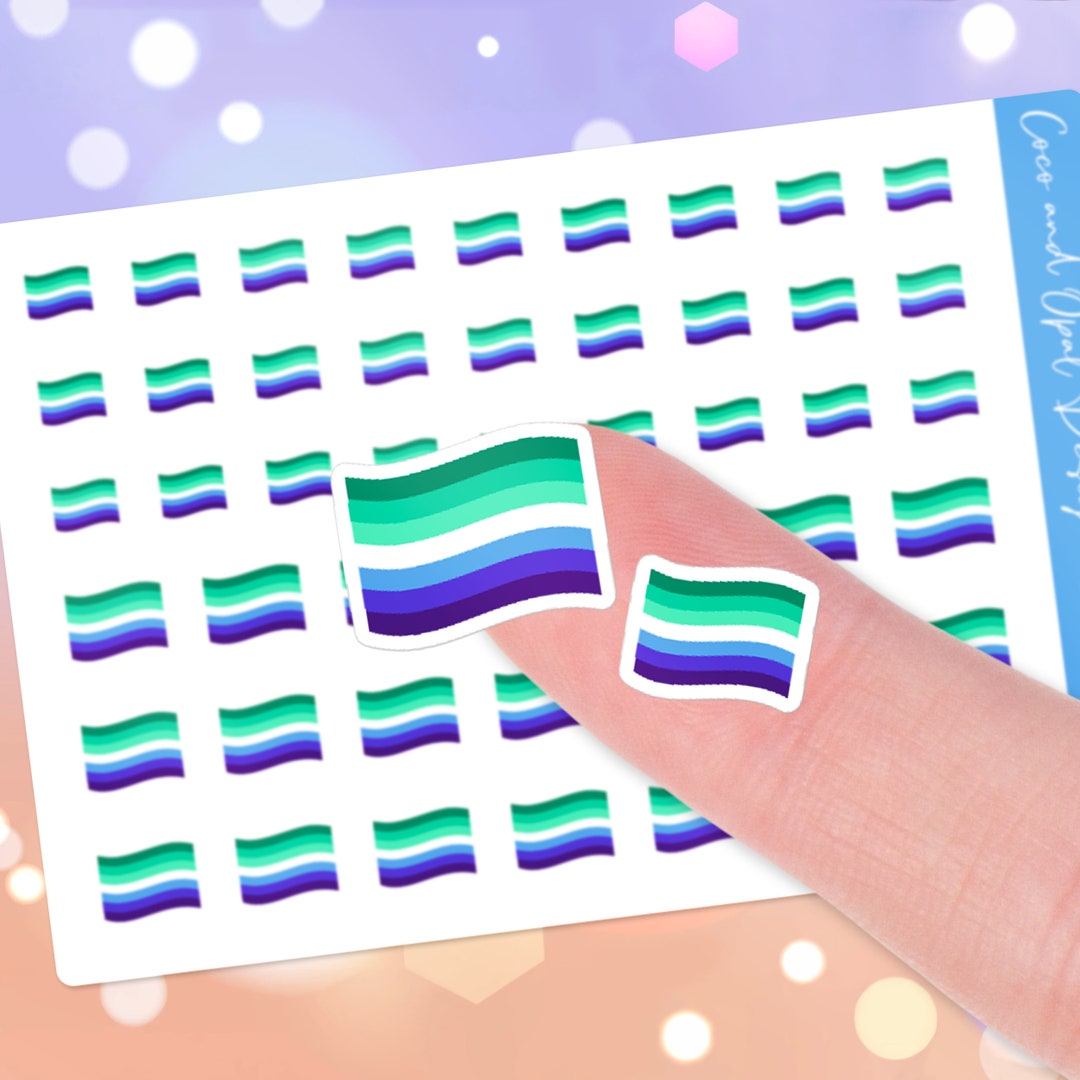 MLM Flag Planner Stickers in Small and Large Sizes - Etsy