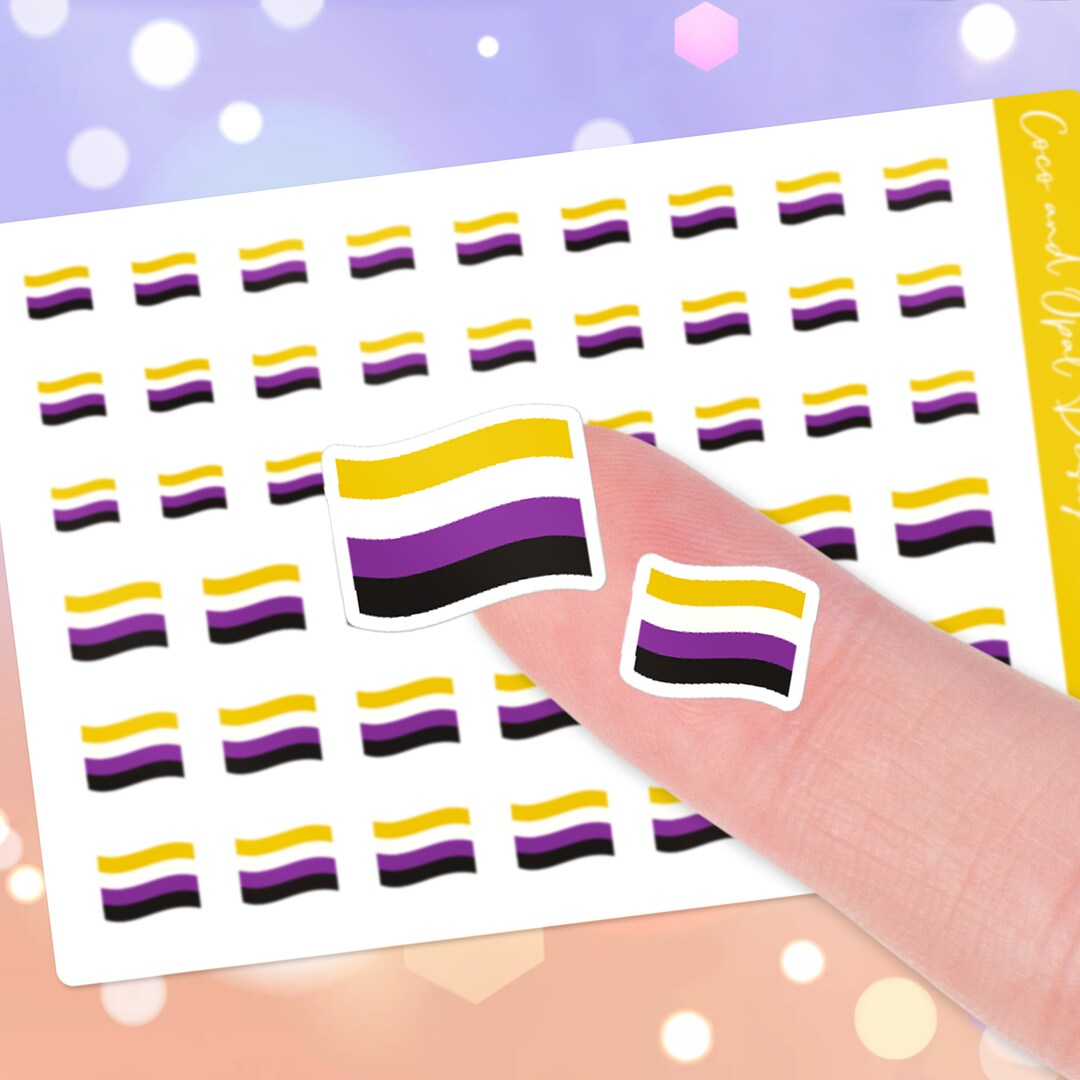 Non-binary Flag Stickers - Etsy