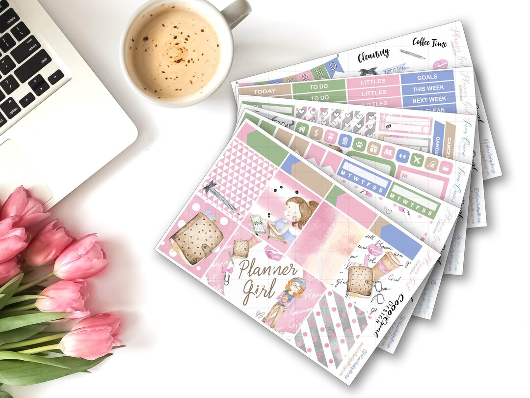 Planner Girl Kit for Weekly Planning, EC Weekly Kit Fits Erin Condren ...