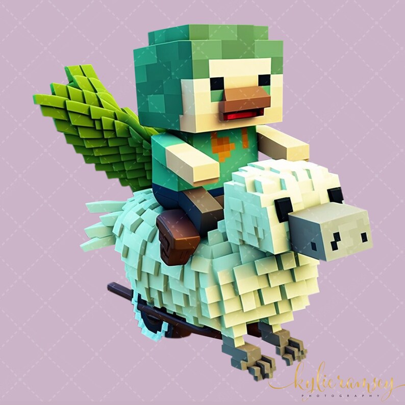 Minecraft PNG Minecraft Overlay Photoshop Composite DIY - Etsy