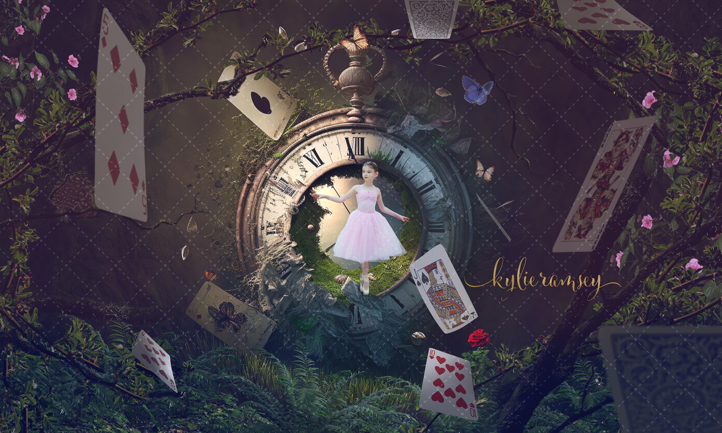 Alice in Wonderland 6, Alice in Wonderland Digital, Photoshop ...