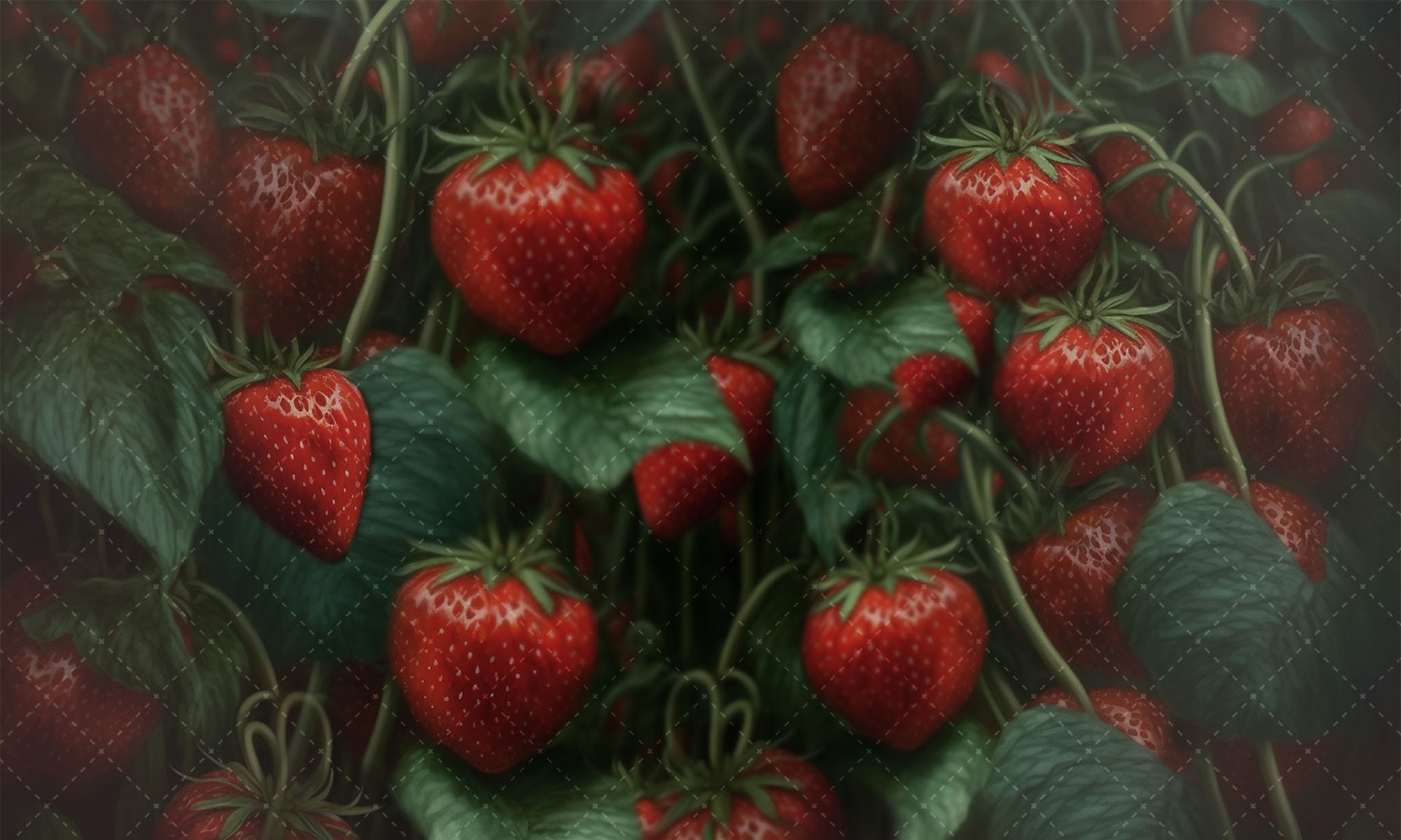 Strawberry Backdrop, Strawberry Overlay, Strawberry Digital Image ...
