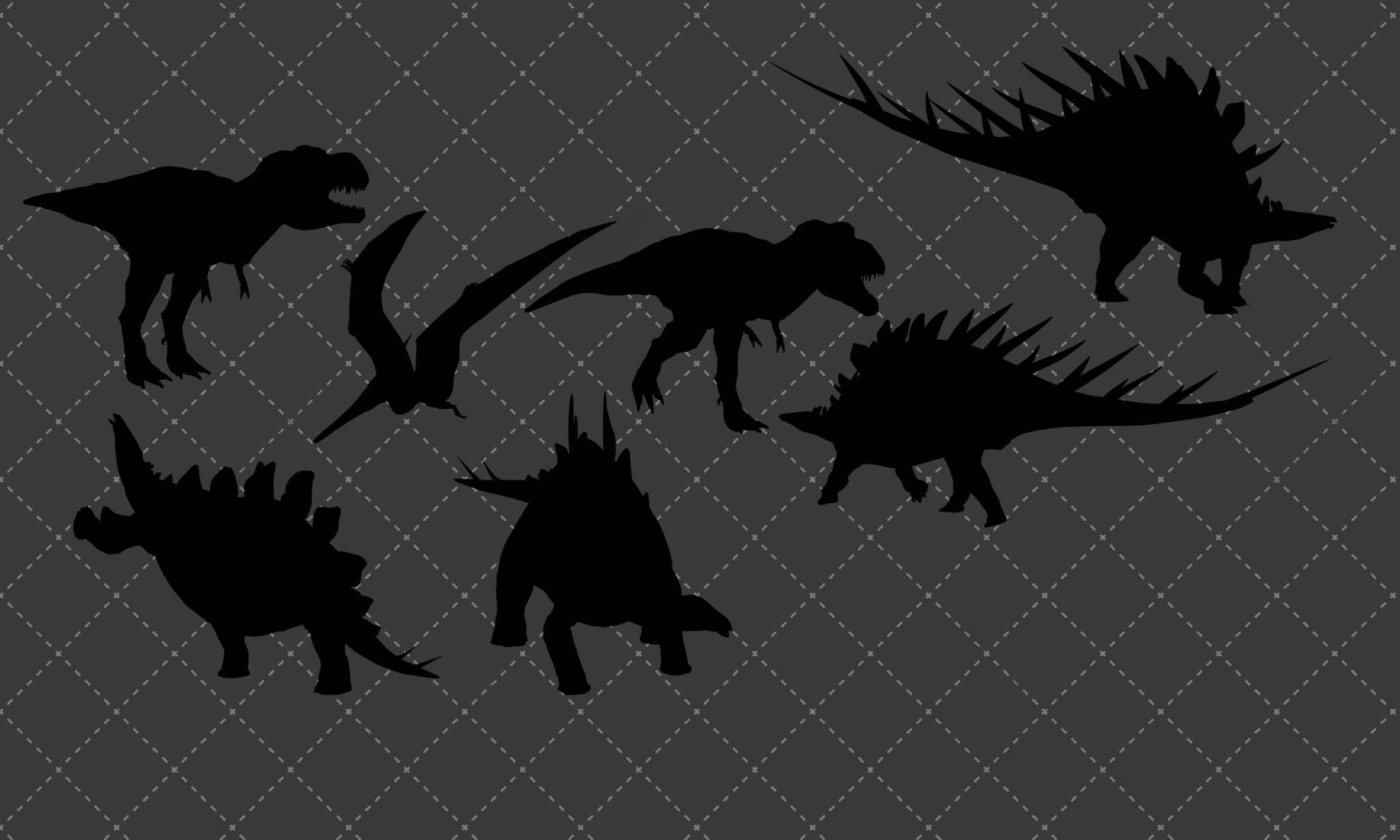 Dinosaur PNG, Dinosaur Overlay, PNG File, Overlay, Photoshop, Silohette ...