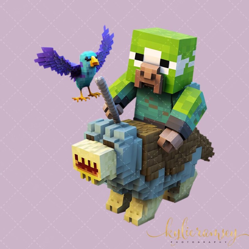 Minecraft PNG Minecraft Overlay Photoshop Composite DIY - Etsy