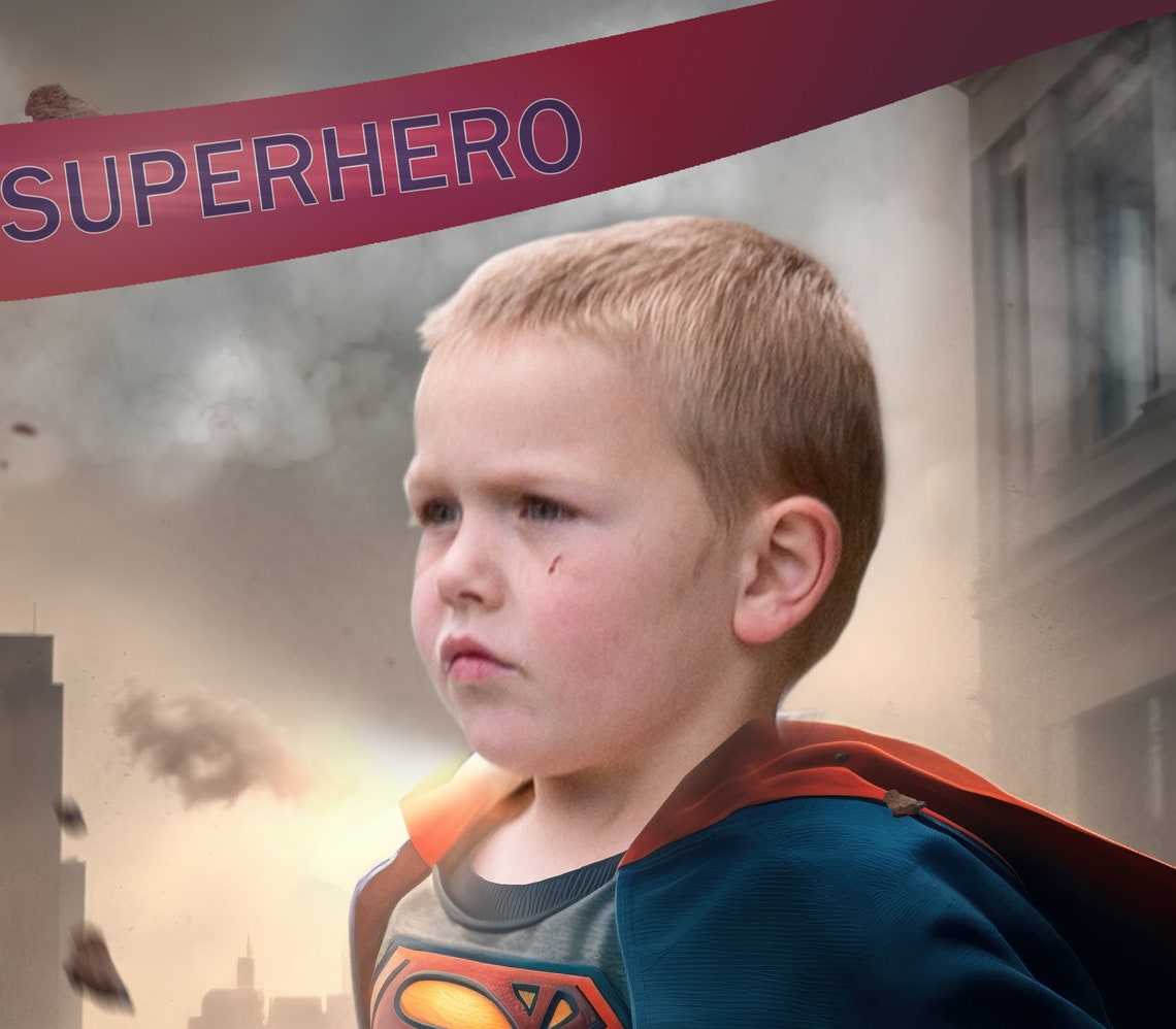 Hero Backdrop, Super Hero Backdrop, PNG, DIY Easy, Composite ...