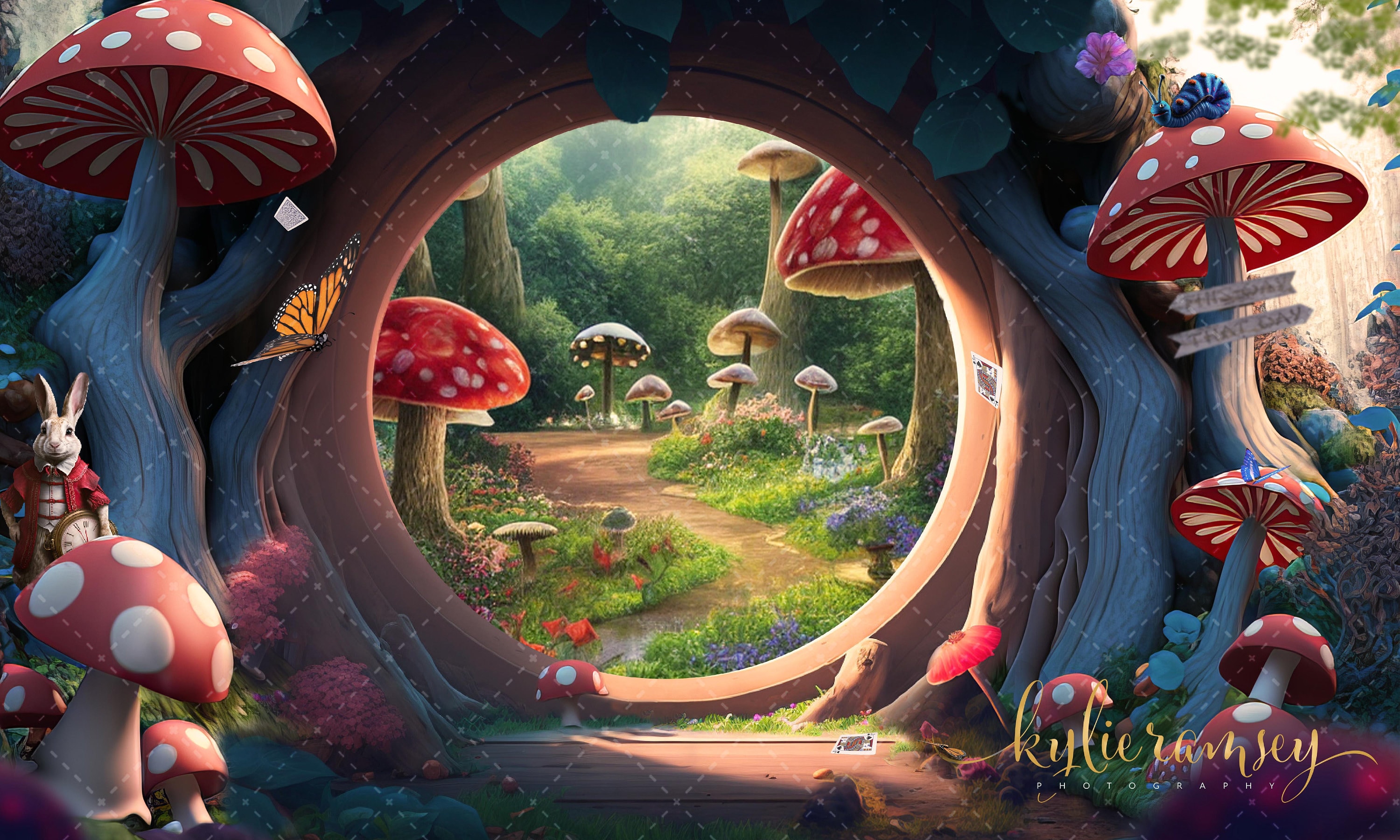 Alice in Wonderland, Alice in Wonderland Backdrop, Alice in Wonderland ...