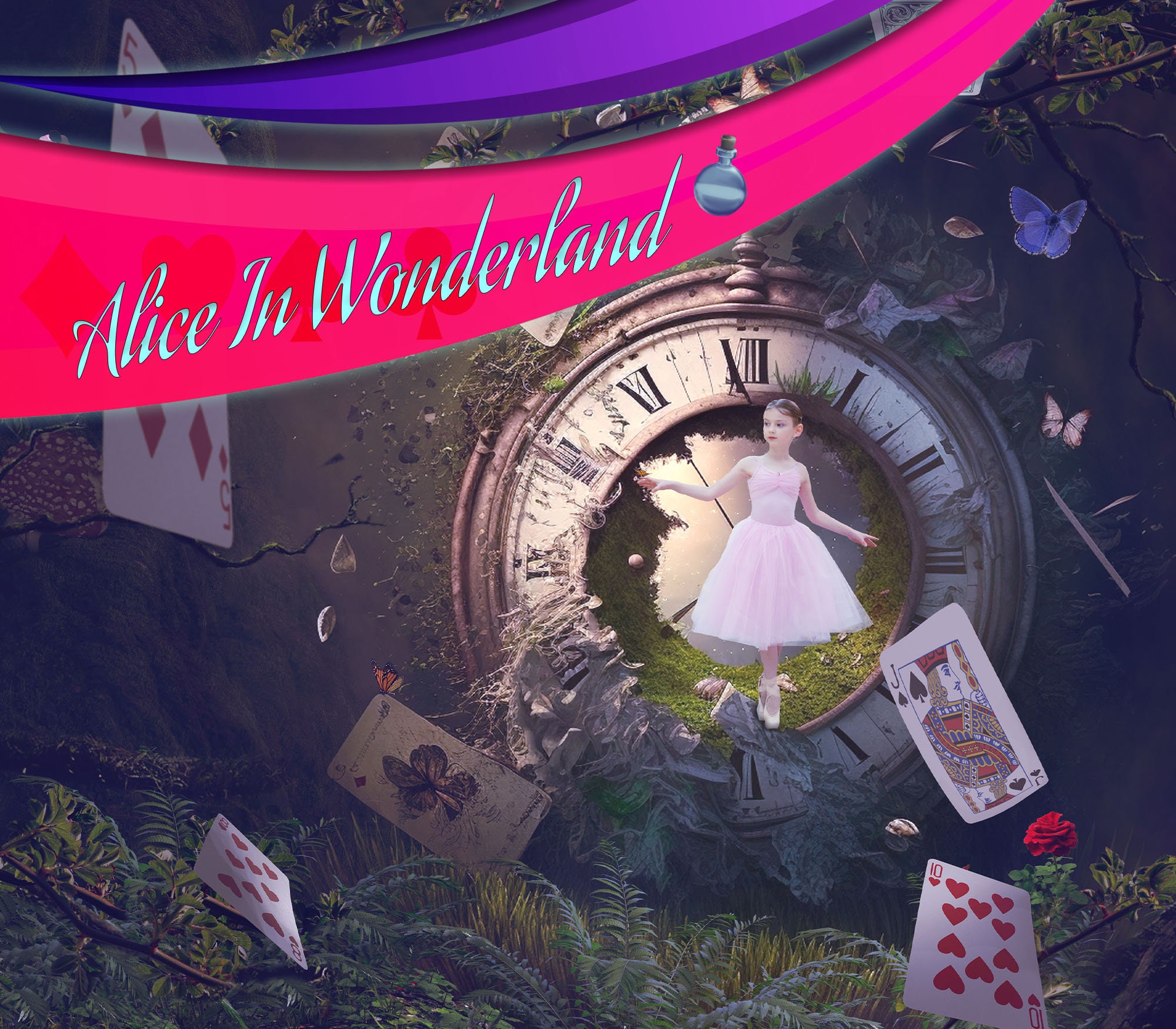Alice in Wonderland 6, Alice in Wonderland Digital, Photoshop ...
