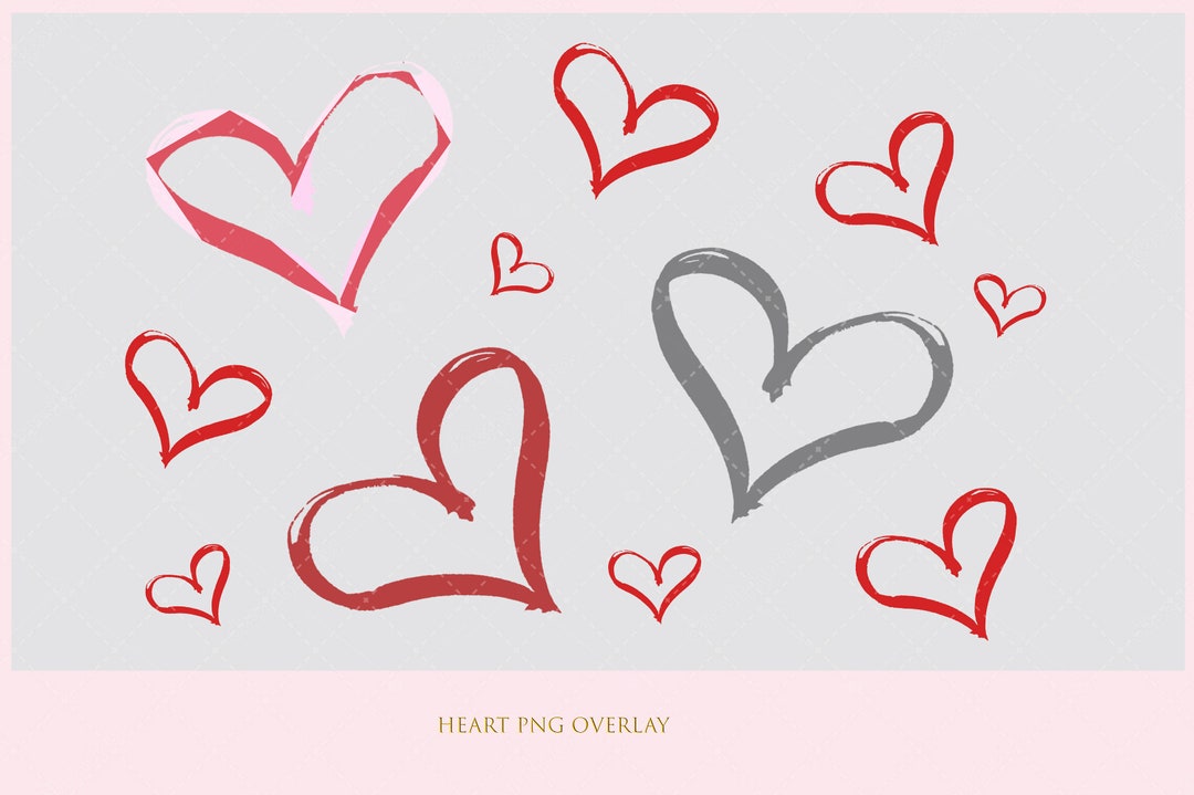 Stock, Digital Image, Heart Overlay, Heart PNG, Heart Digital, PNG ...