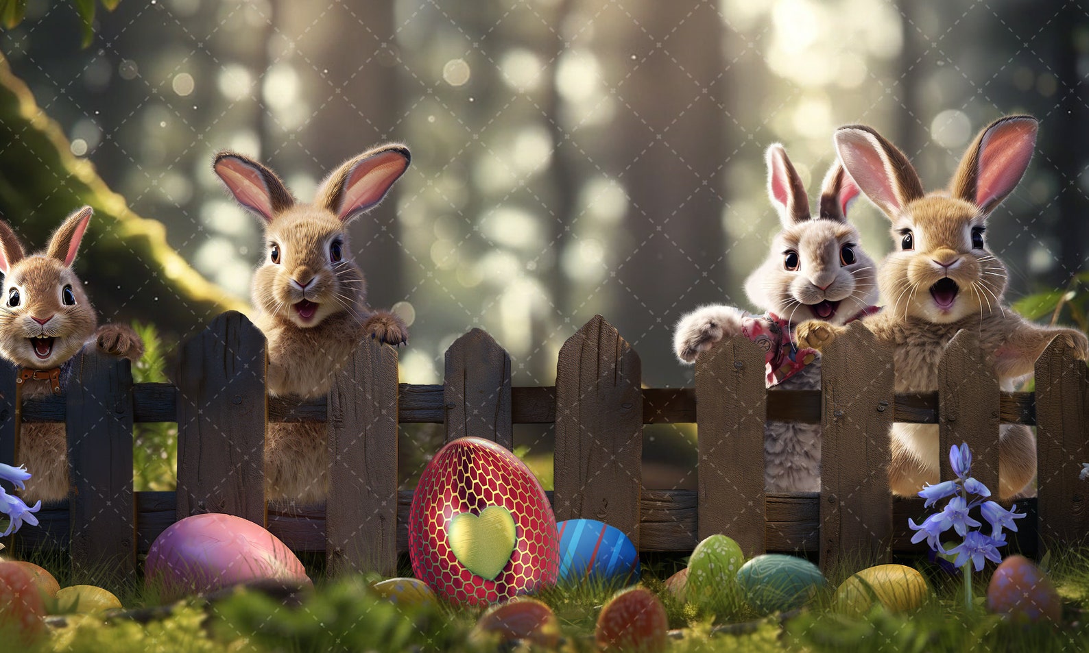 Easter Backdrop, Easter PNG, Photography Backdrop, Photography Overlay ...