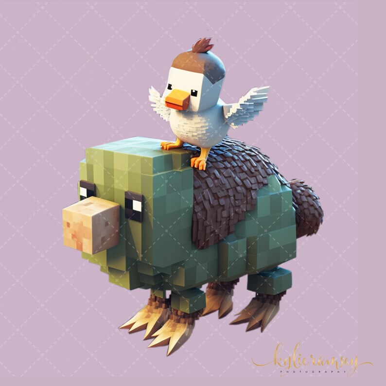 Minecraft PNG Minecraft Overlay Photoshop Composite DIY - Etsy