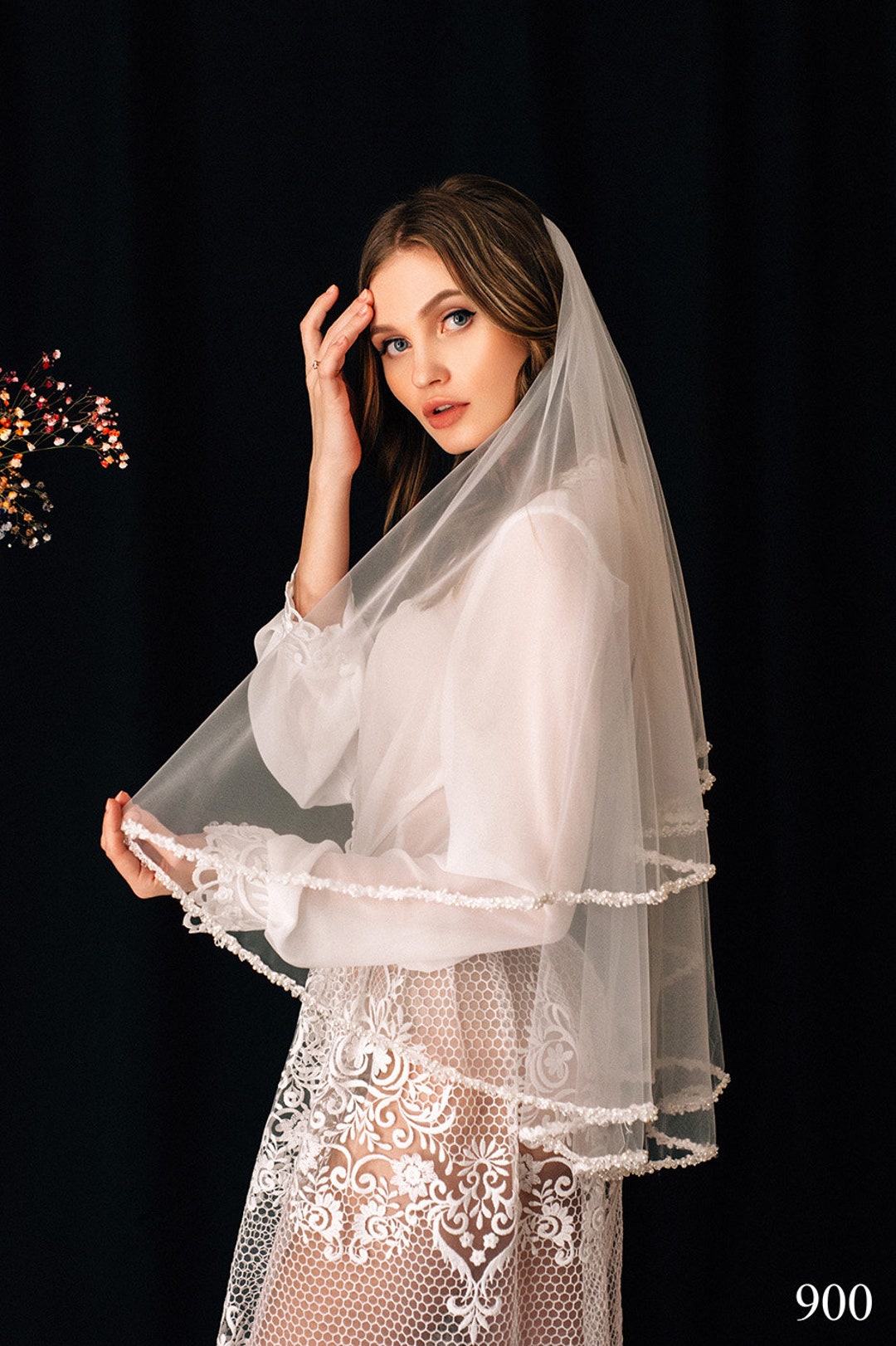 Wedding Veil Ember Bridal Veil Chapel Veil Cathedral Veil - Etsy