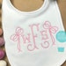 Girl's Monogram Bib / Monogrammed Bib / Personalized Bib / - Etsy