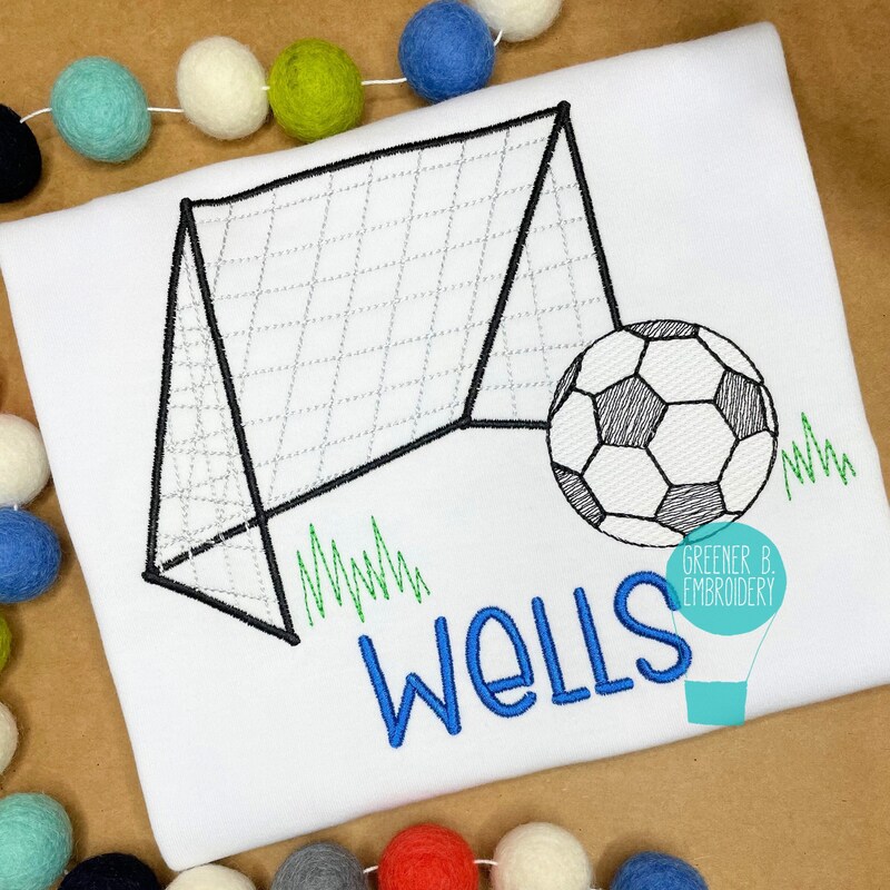 Soccer Applique - Etsy