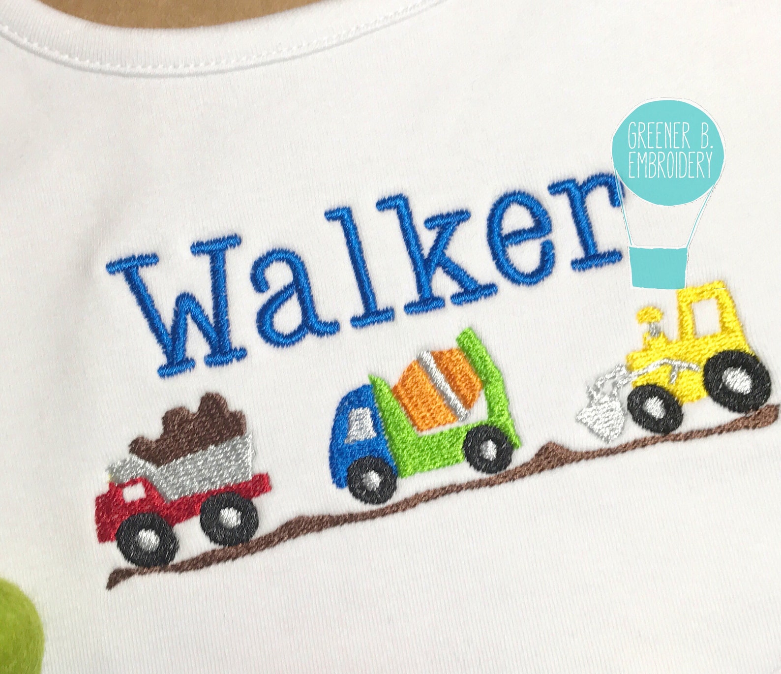 Boy Construction Bib / Personalized Boy Bib / Dump Truck Bib / - Etsy