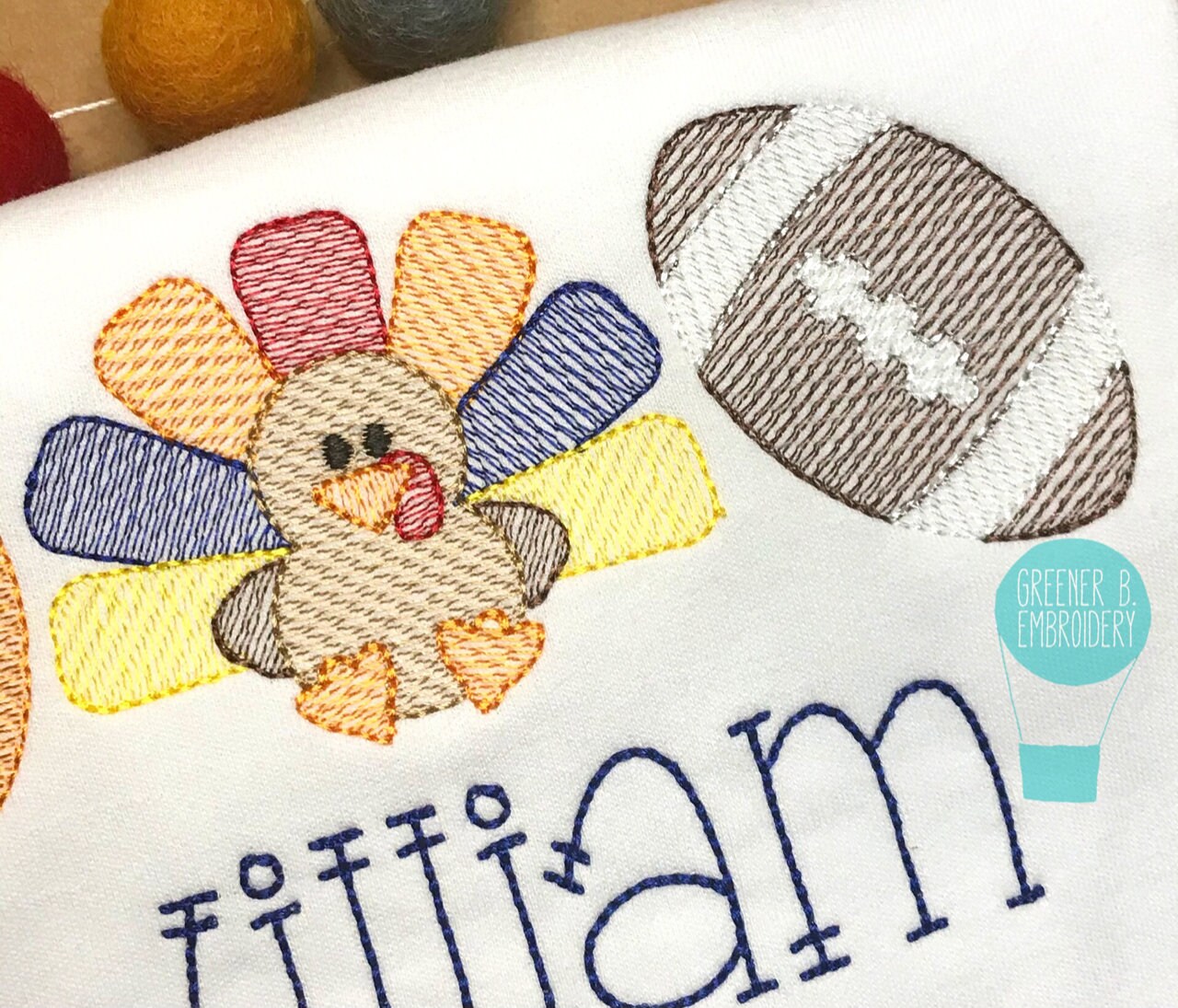 Boy Turkey Football Shirt / Personalized Thanksgiving Outfit ...