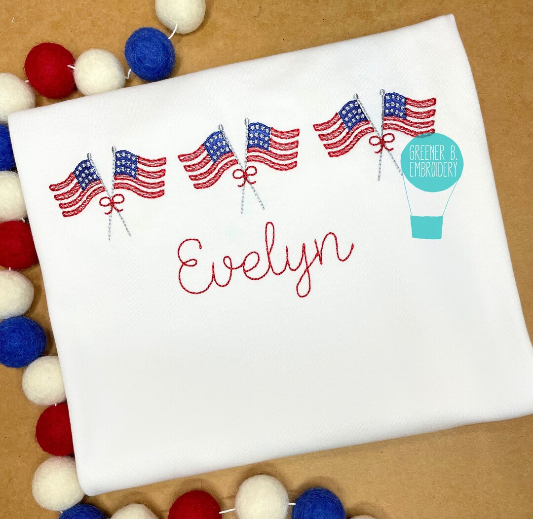 Girl's Fourth of July Shirt / American Flag Shirt / 4th of July ...