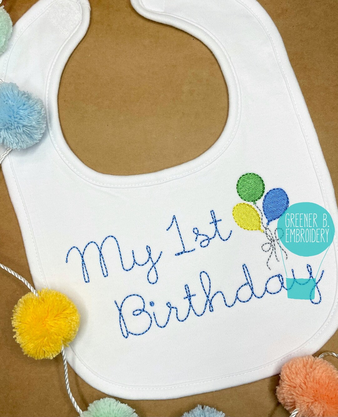 Happy Birthday Bib / My First Birthday Bib / My 1st Birthday Bib / Boy ...