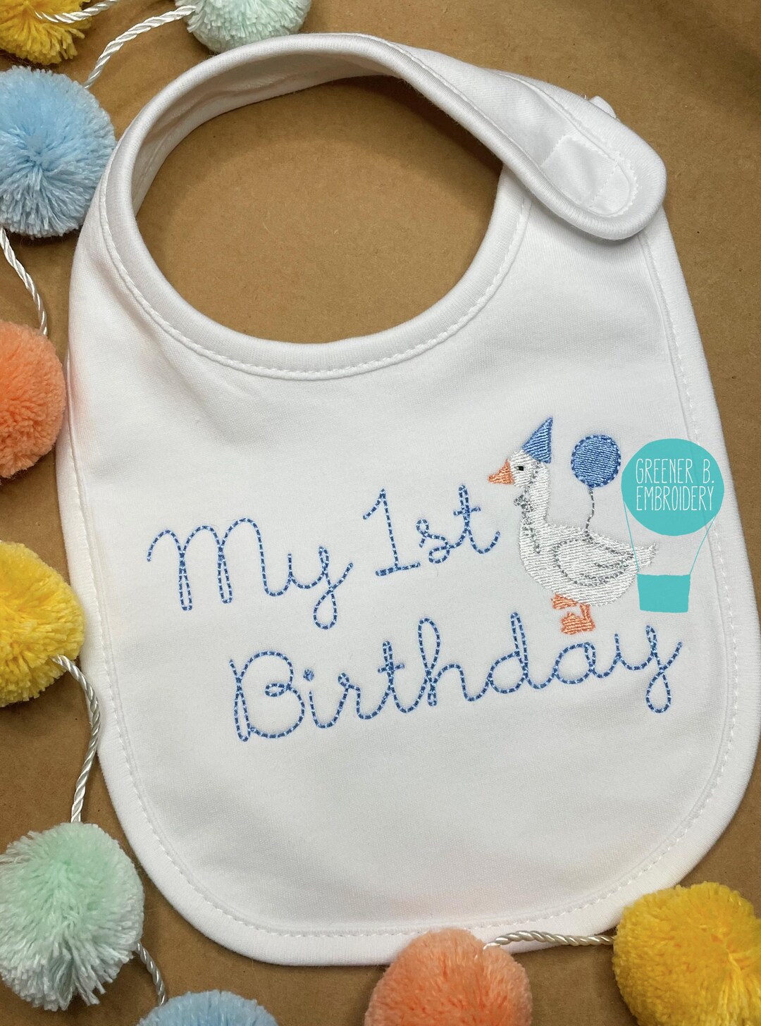 Boy Silly Goose Birthday Bib / One Silly Goose Birthday Party / Goose ...