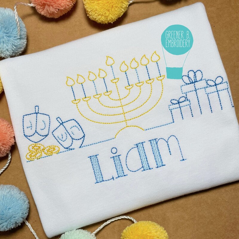 Hanukkah Embroidery - Etsy