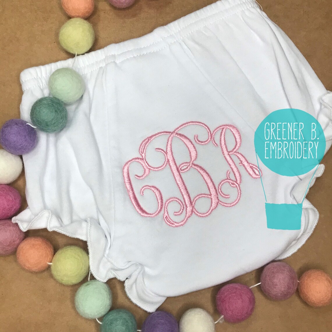 Monogrammed Diaper Cover / Personalized Diaper Bloomer / - Etsy