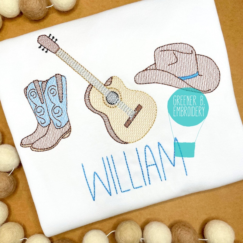 Cowboy Applique - Etsy