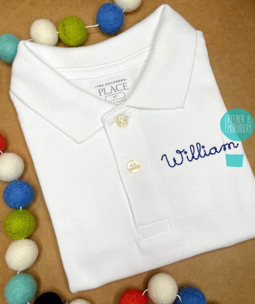Boy's Monogrammed Polo Shirt / Monogrammed Boy Polo Shirt / Polo Shirt ...