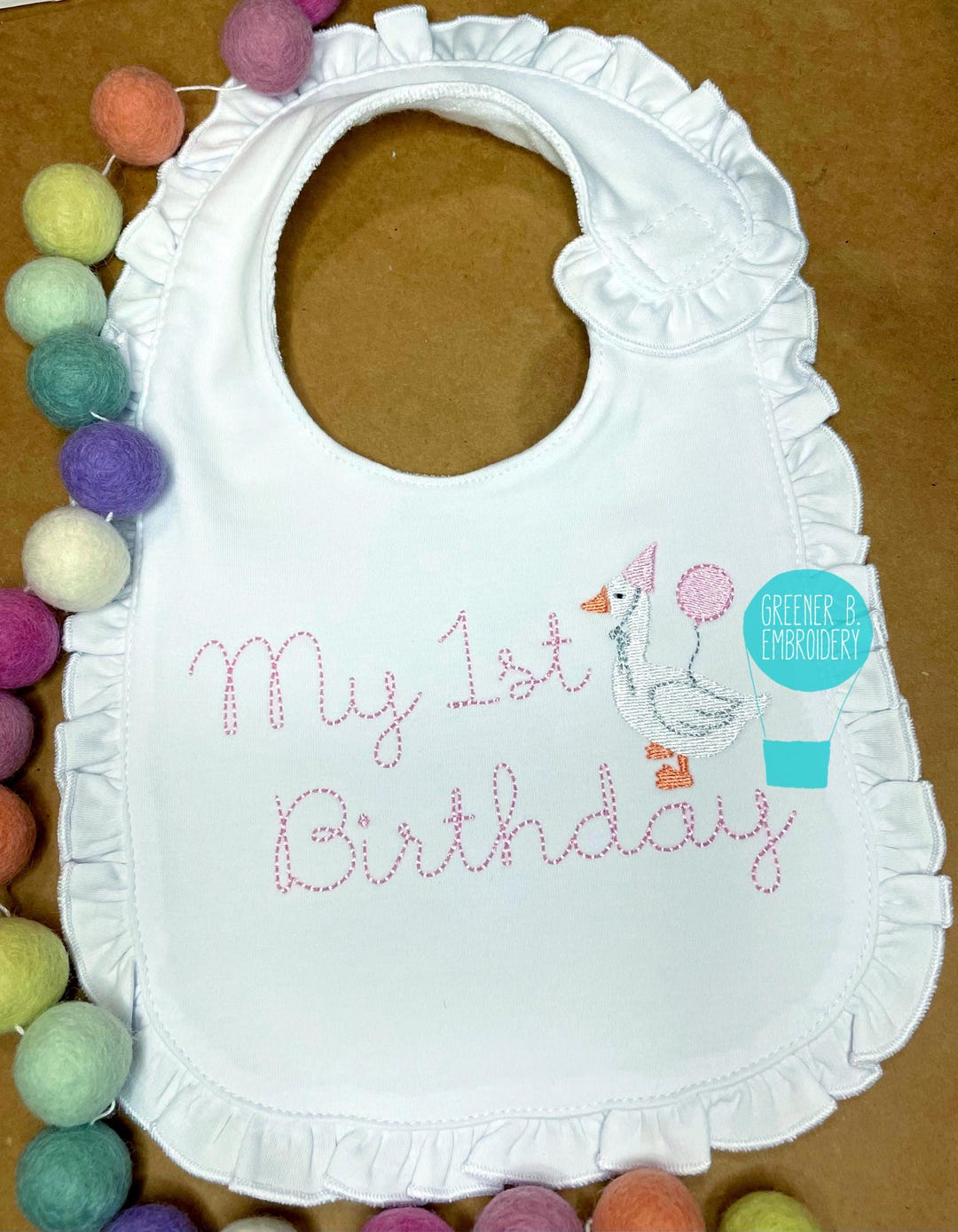 Girl Silly Goose Birthday Bib / One Silly Goose Birthday Party / Goose ...