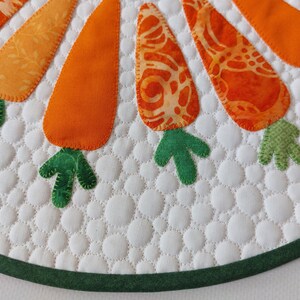 PDF Pattern, Carrot Wreath Quilted Table Topper, Digital PDF Pattern ...