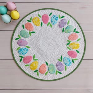 PDF Pattern Easter Eggs Quilted Table Topper, Digital PDF Pattern ...