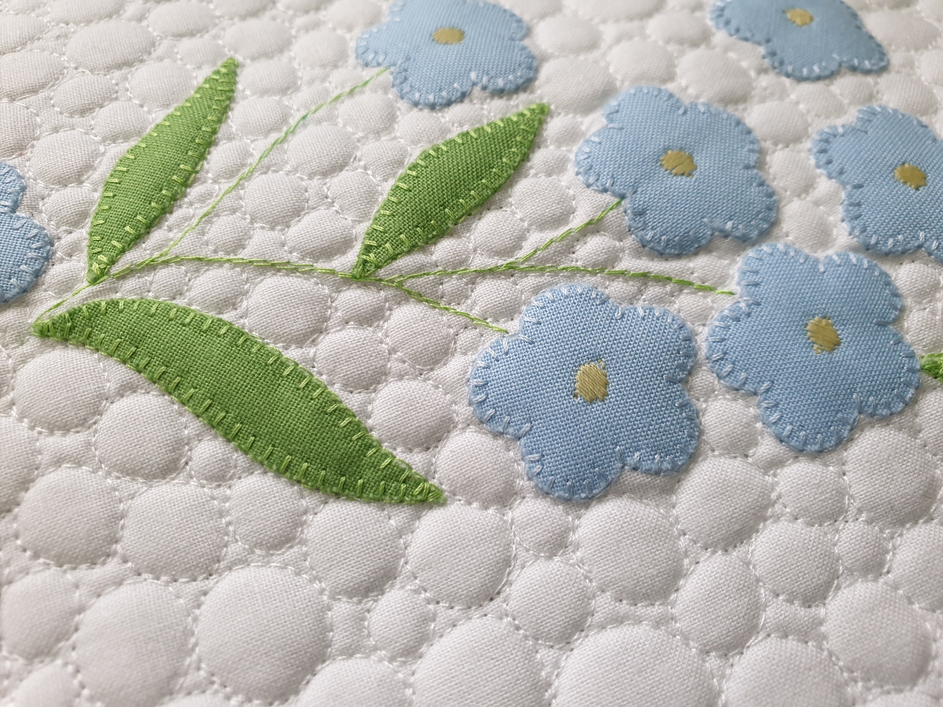 Forget-me-not Table Topper, PDF Pattern, Digital PDF Pattern, Circle ...